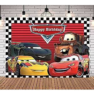 7x5ft Cars Theme Photo Background Children Boys Birthday Party Photography Backdrop Baby Show Photo Booth Studio Props