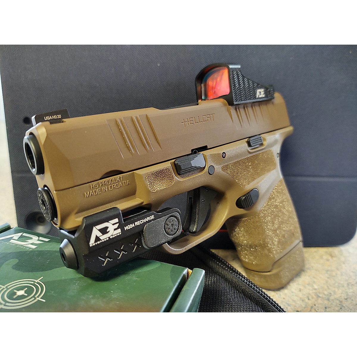 Ade Advanced Optics Spike (RD3-018) Red Dot Sight for Canik TP9 Elite SC, Canik Mete SFT, Sig Sauer 365XL, Ruger Max9 and Springfield Hellcat OSP/PRO
