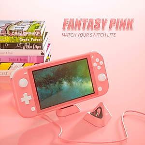 Charging Dock for Nintendo Switch lite, Docking Station for Nintendo Switch lite - Coral