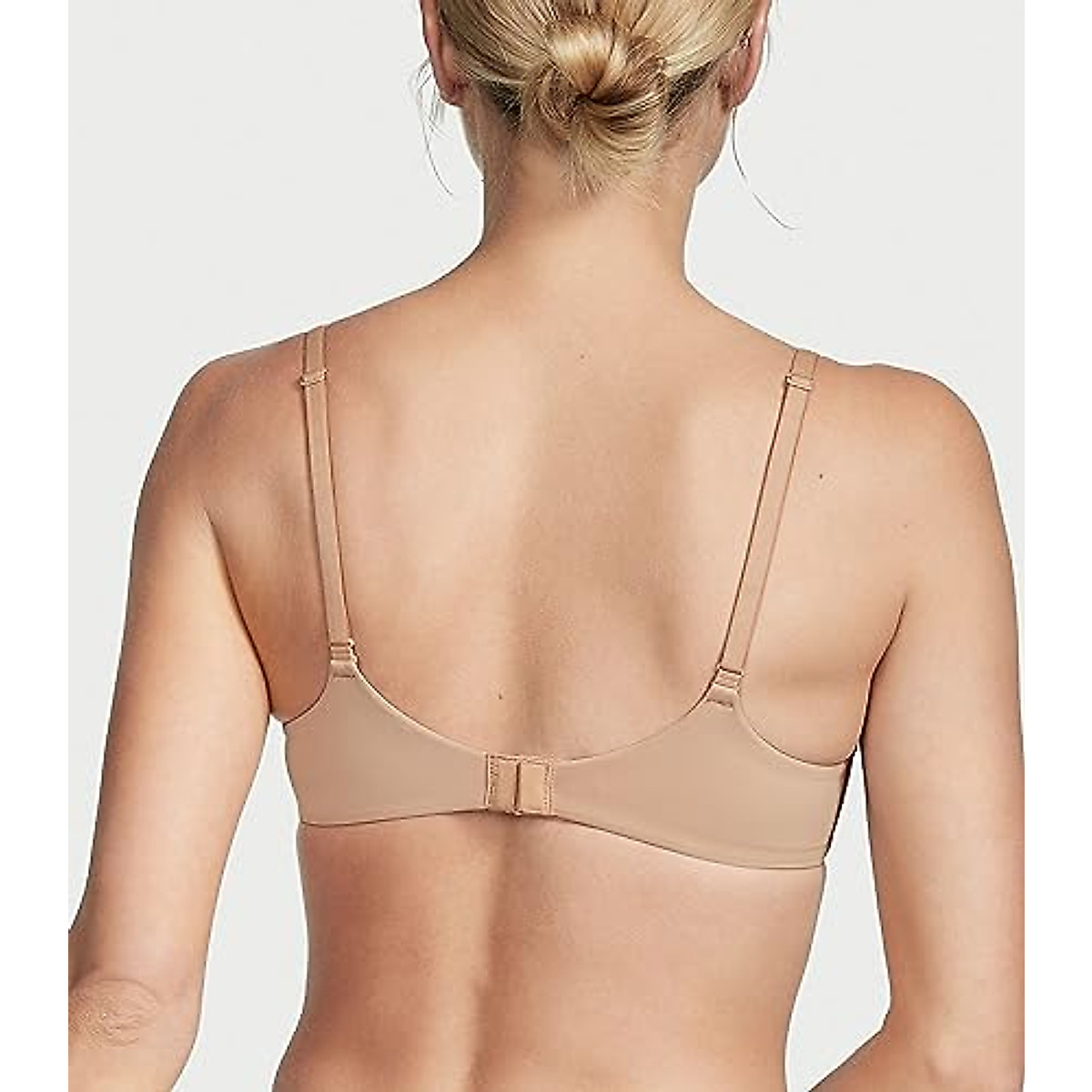 Victoria's Secret Lightly Lined Wireless T Shirt Bra, Adjustable Straps, Bras for Women, Beige (34C)