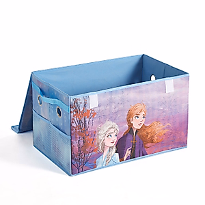 Idea Nuova Disney Frozen 2 Mini Collapsible Children’s Toy Storage Trunk, Durable with Lid
