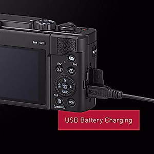 PANASONIC LUMIX ZS80 20.3MP Digital Camera, 30x 24-720mm Travel Zoom Lens, 4K Video, Optical Image Stabilizer and 3.0-inch Display – Point & Shoot Camera with Lecia Lens - DC-ZS80K (Black)