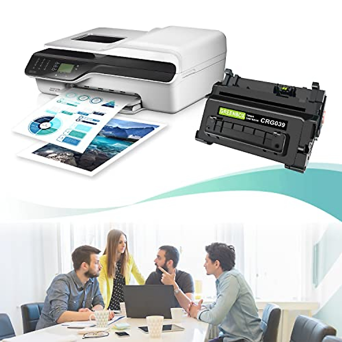 GREENBOX Compatible CRG039 High-Yield Toner Cartridge Replacement for Canon CRG039 CRG-039 0287C001 for imageCLASS LBP351 LBP352 Printer ( 11,300 Pages, 1 Black)