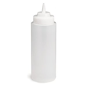 Tablecraft 3263C WideMouth 32 Ounce Squeeze Bottle - Dozen, Natural
