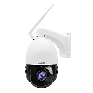 JideTech 5MP PTZ Camera Outdoor, 20X Optical Zoom Smart WiFi IP Camera with 360° Rotate,1000ft View Distance,SDM Array IR Night Vision,Auto-Tracking Detection Alarm,2-Way Audio,IP66 Waterproof