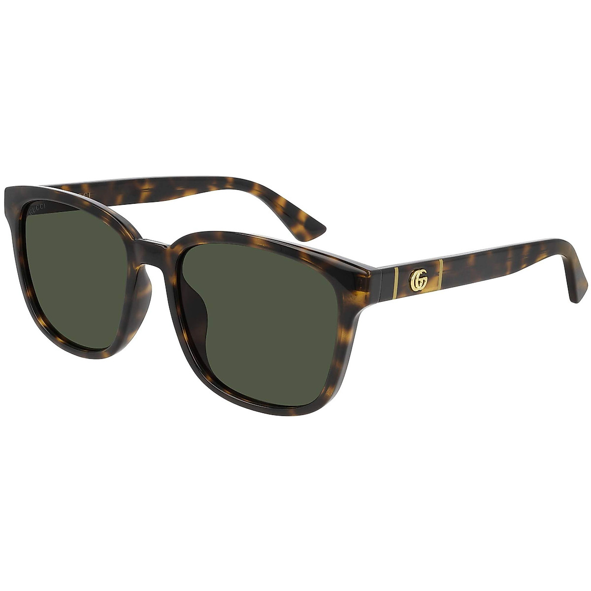 Gucci Women's Logo Classic Sunglasses, Shiny Dark Havana, Brown, Print, One Size