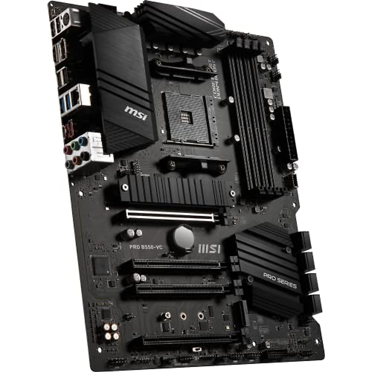 MSI PRO B550-VC ProSeries Motherboard (AMD AM4, DDR4, PCIe 4.0, SATA 6Gb/s, M.2, USB 3.2 Gen 2, HDMI/DP, ATX)
