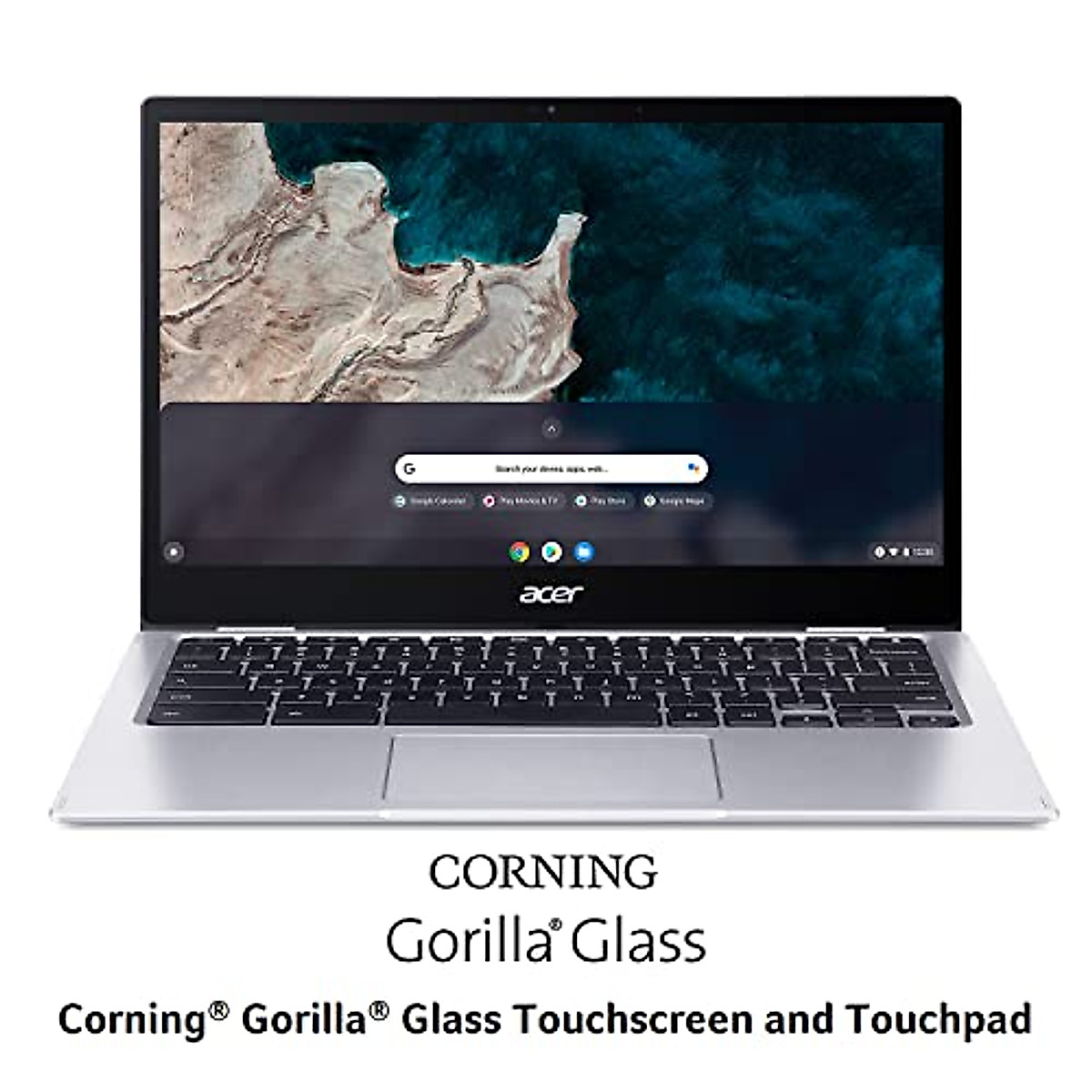 Acer Chromebook Spin 513 Convertible Laptop | Qualcomm Snapdragon 7c | 13.3" FHD IPS Touch Corning Gorilla Glass Display | 8GB LPDDR4X | 64GB eMMC | WiFi 5 | Backlit KB | Chrome OS | CP513-1H-S338