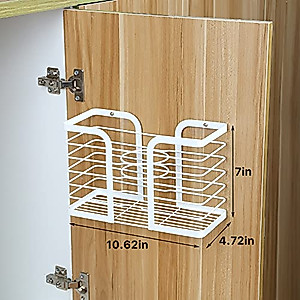 YIGII Hair Dryer Holder - Hair Tool Organizer/Blow Dryer Holder Wall Mount Bathroom Hair Styling Tools Organizer Basket for Hair Dryer, Flat Iron, Curling Wand Hot Hair Tool Holder