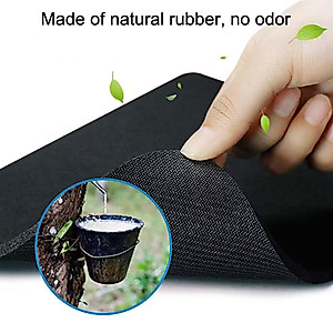 Mouse Pad with Stitched Edge, Comfortable Mouse Pads with Non-Slip Rubber Base, Durable and Washable Mousepads for Computers Laptop Mouse,8.6x7x0.06inch,Classic Black (2 Pack)