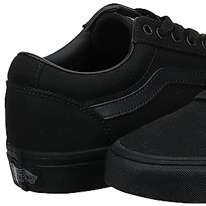 Vans Men's Ward Canvas Sneaker, Black/Black, 15