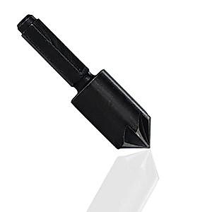 MOOKEENONE 2X Chamfer Cutters, High Carbon Steel Countersink Drill Bit Set 1/4 Hex Shank Cutting Tool