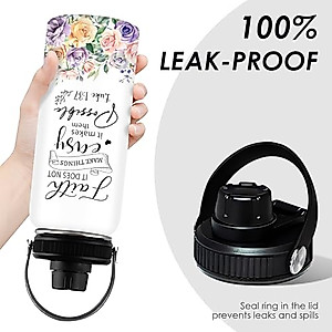 WWHSAI Christian Gifts for Women - Faith Bible Verse Gifts Baptism Tumbler - Inspirational Religious Birthday Presents for Women - Catholic Spiritual Christmas Presents Bottle for Girl Friends 32oz