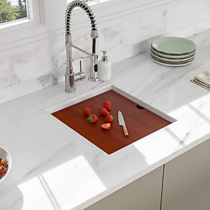 17 Undermount Kitchen Sink - Beslend 17x19 Inch Undermount Sink Ledge Workstation Kitchen Sink Stainless Steel 16 Gauge Single Bowl 10 Inch Deep Bar Prep Sink with Accessories