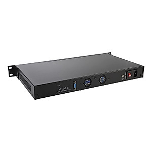HUNSN 1U Rackmount Firewall, OPNsense, VPN, Network Appliance, 2th Gen Intel I7 2620M, 2640M, RS42, AES-NI, 8 x LAN, 2 x SFP+ 82599ES 10 Gigabit, 8G RAM, 128G SSD, 1TB HDD