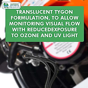 GARDEN SECRETS (4 sizes) Fuel Line Fuel Hose Replacement Fuel Tube for Lawn Mower String Trimmer Chiansaw Blower Generator Power Tools with Small Engine