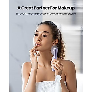 Gaiatop Portable Handheld Fan, Foldable Small Fan, Mini Hand Held Fan with USB Rechargeable 2000mAh Battery, Eyelash Fan for Girls, Travel For Women, Outdoor (Purple)