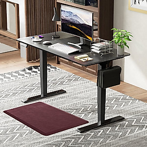 Anti Fatigue Kitchen Mat for Floor by DAILYLIFE, 3/4" Thick Kitchen Cushioned Mat, Standing Comfort Mat for Home, Office, Garage, Non-Slip Bottom, Waterproof & Easy-to-Clean (24" x 36", Burgundy)