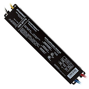SYLVANIA QTP2X28T5/UNV/PS95/SC Fluorescent Ballast, 2 Lamp, 28W, T5, 120/277V