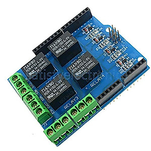 Relays Four Channel Relay Shield 5V 4 Channel Relay Shield Module for Arduino