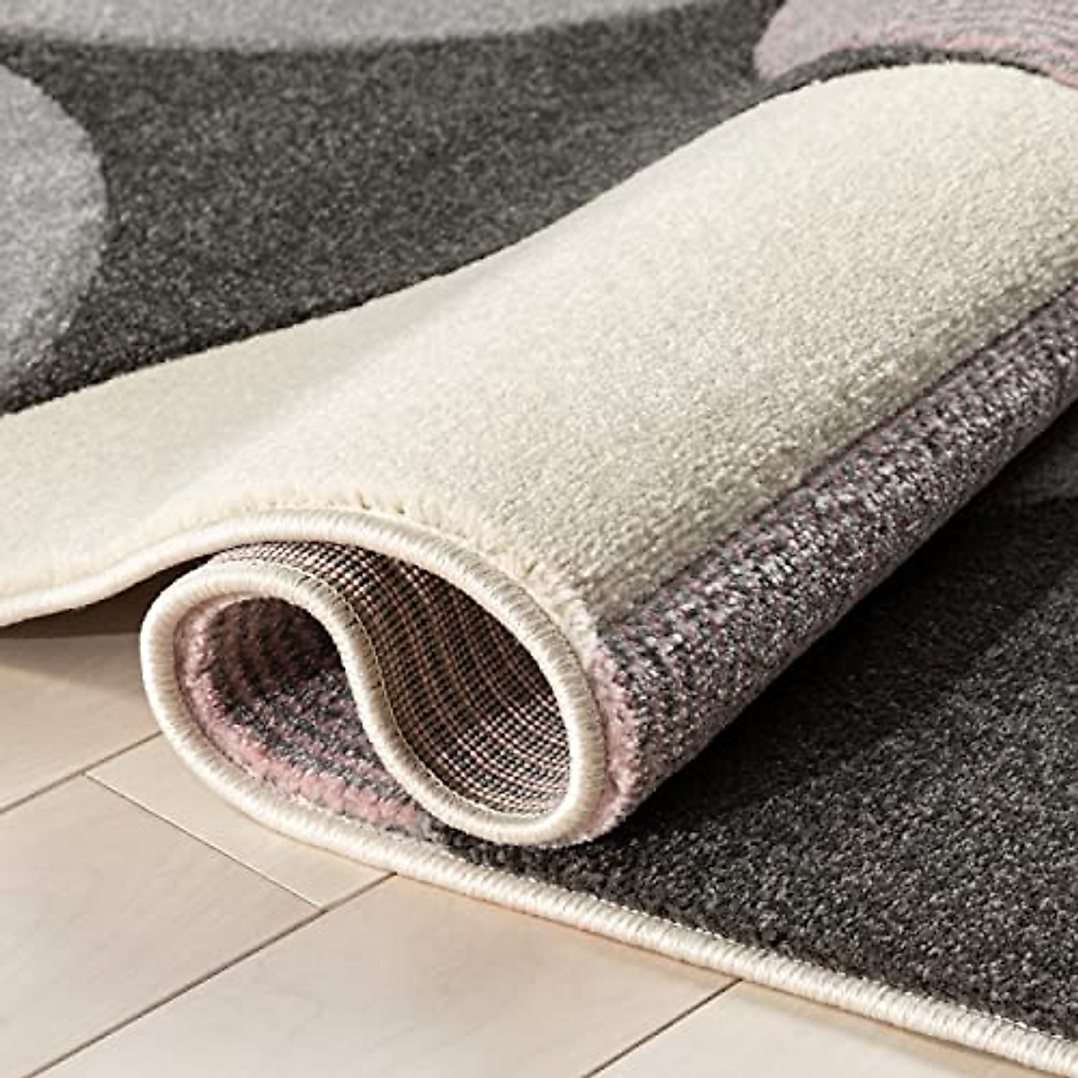 Well Woven Astrid Landon 5'3" x 7'3" Light Pink Geometric Modern Area Rug