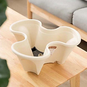 Wgwioo Stackable Planter Vertical Garden, Multi-Layer Combined Resin Three-Dimensional Flower Pot, Indoor/Outdoor Gardening Tower, Vertical Planter,B