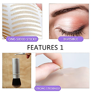 336Pcs Invisible Single Side Eyelid Tape Stickers, Eyelid Lifter Strips for Droopy Hooded Eyes, Eyes Makeup, Uneven Mono-eyelids