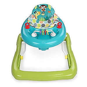 Bright Starts Giggling Safari Walker with Easy Fold Frame for Storage, Ages 6 Months +