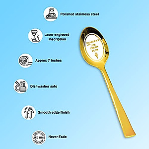 Grandpa's Ice Cream Plow Spoon - (Gold)