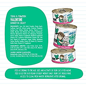 Weruva Best Feline Friend (B.F.F.) Tuna & Pumpkin Valentine with Tuna & Pumpkin in Gravy Cat Food, 3oz Can (Pack of 24)