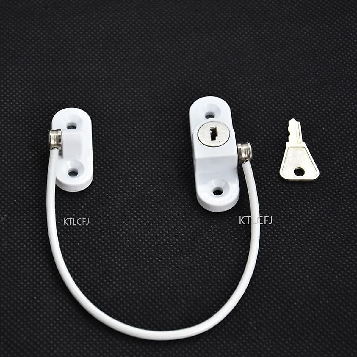 Window Anti-theft Ventilation Limiter Fixed Door and Window Latch Children's Safety Lock Anti-falling Protective Lock - (Color: White)