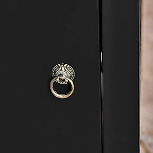 Teamson Home 40,000 BTU Square Outdoor Fire Pit Table Outside Propane Gas Firepit with Steel Tabletop and Base, 11 Pounds Glass Rocks, Lid, and PVC Cover for Patio Deck Backyard, 30 Inch, Black