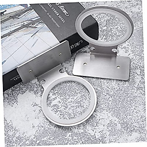 HEMOTON 2pcs 304 Metal Shelf Brackets Vanity Storage Organizer Shelf Holders Countertop Curling Iron Holder Hair Blow Dryer Rack Hand Towel Drying Rack Hair Dryer Rack Blow Dryer Holder