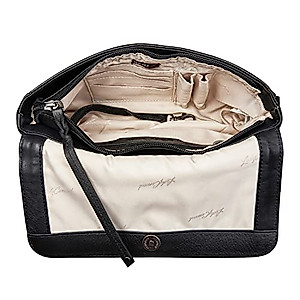 Lady Conceal Concealed Carry Parker Leather Crossbody - Handgun Carry Bag with Holster, RFID Blocking & Locking YKK Zippers