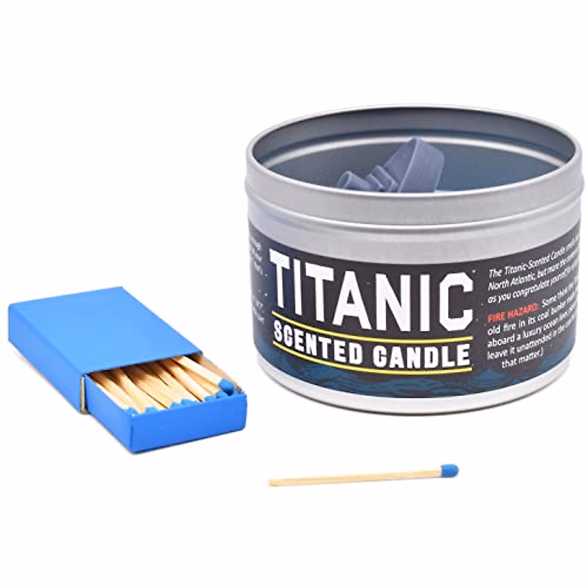 JD and Kate Industries Titanic Scented Candle | Hand-Poured in 16 oz tin | Ocean Scent
