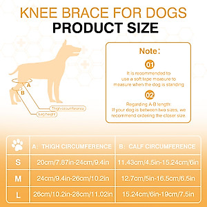 Dog Knee Brace Dog ACL Brace Hind Leg Dog Knee Brace for Torn ACL Hind Leg with Side Stabilizer ACL Brace for Dogs Pain Relief Dog ACL Knee Brace Extra Support Treats Kneecap Dislocation Arthritis