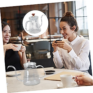 BRIGHTFUFU Coffee Hand Pot Coffee Kettle Gooseneck Kettle Stovetop Coffee Dripper Pot Coffee Espresso Machine Gooseneck Coffee Pots Coffee Maker Narrow Spout Water Kettle Espresso Pot Glass