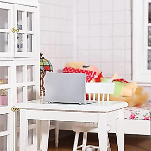LCXYYY Dollhouse Miniature Laptop Computer Tablet Phone Simulation Accessories, 1:6 Scale Dollhouse Accessories Dolls Play Sets
