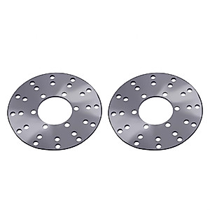 Front Brake Disc Rotor Kit Assmbly, ATV Front Wheel Rim Hub Steering Knuckle Brake Disc Caliper for Go Kart Buggy ATV Quad 125/150/200/250CC