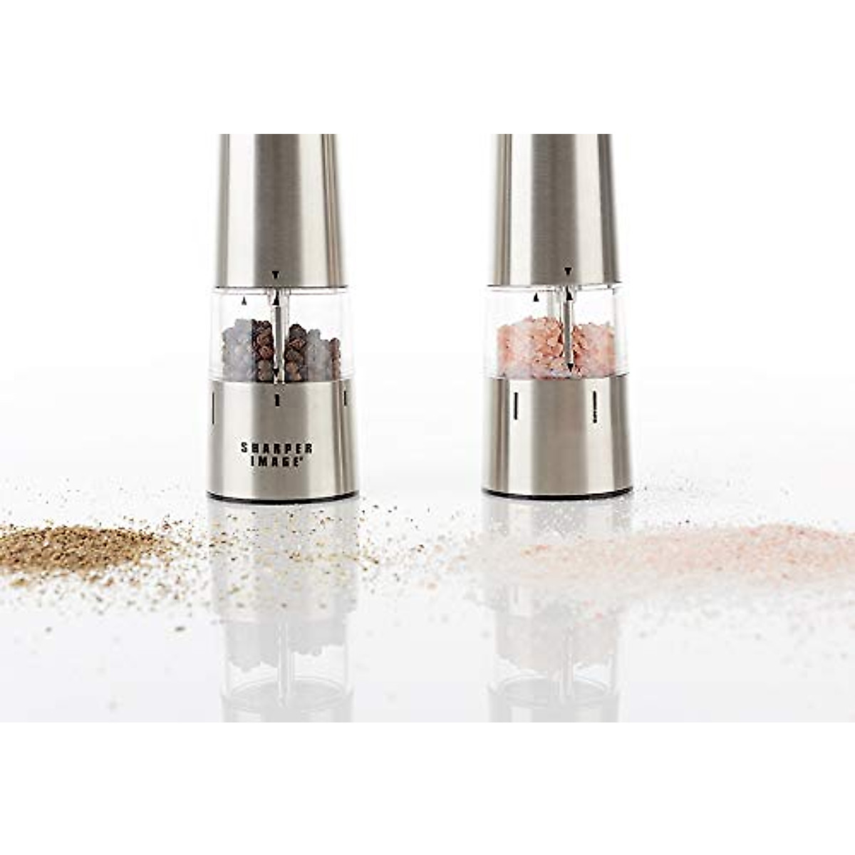 Sharper Image Illuminating Electric Salt and Pepper Mill Set