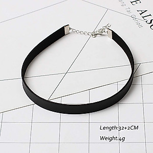 JAKAWIN Choker Necklace Adjustable Black Collar Necklaces for Women NK129