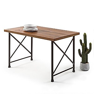 Zinus Alicia Industrial Style Dining Table, Brown