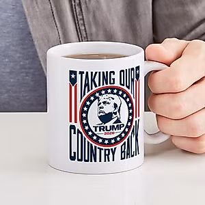 CafePress Trump 2020 Taking Our Country Ceramic Coffee Mug, Tea Cup 11 oz