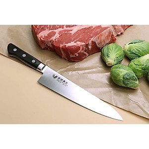 Yoshihiro INOX Aus-10 Stain-Resistant Steel Ice Hardened Gyuto Chefs Knife (9.5'' (240mm))