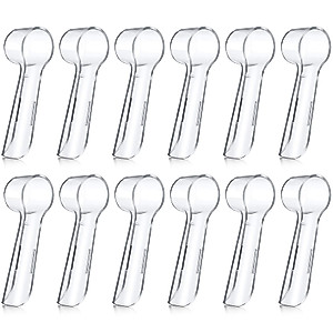 Electric Toothbrush Cover Brush Head Protection Cover Reusable Electric Toothbrush Heads Cover Replacement Brush Heads Cover Caps to Keep Dust Away for Travel, Camping, Family(12 Pieces)