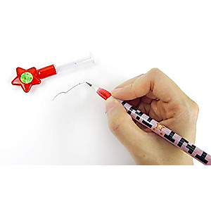 TINYMILLS 24 Pcs Pixel Miner Themed Multi Point Pencils Party Favor Mine Pixel Craft Back to School Pencils Classroom Rewards Prizes Goody Bag Treat Bag Stuffers