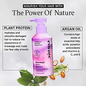 Eva NYC Mane Magic 10-in-1 Shampoo - Soft, Smooth, Strengthening and Nourishing Sulfate-Free Shampoo for Women, GMO-Free, 8.8 fl oz