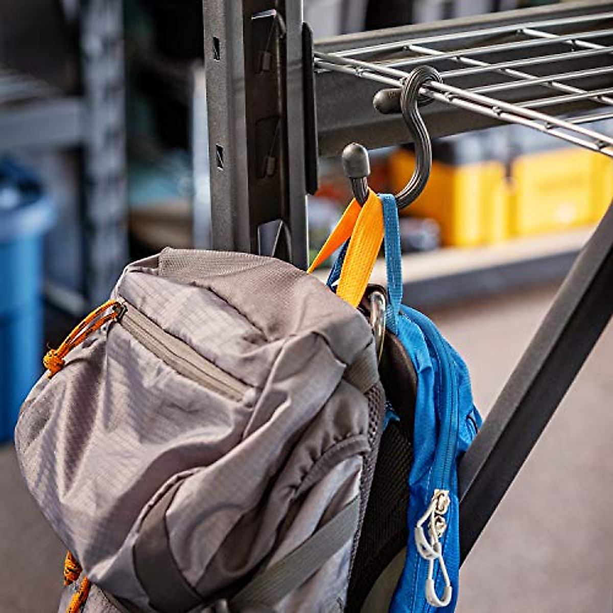 Nite Ize Gear Tie Bendable S-Hook, Flexible S-Hook Hanger for Garage, Closet, Kitchen and Plants, Black