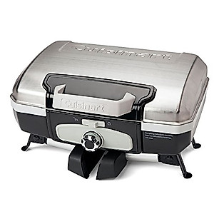 Cuisinart CGG-180TS Petit Gourmet Portable Tabletop Gas Grill, Stainless Steel