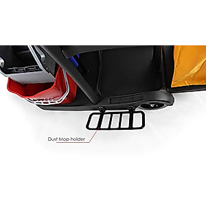 Farag Janitorial Commercial Housekeeping cart Janitorial cart with Cover and Vinyl Bag, L 52" x W 22" x H 40"